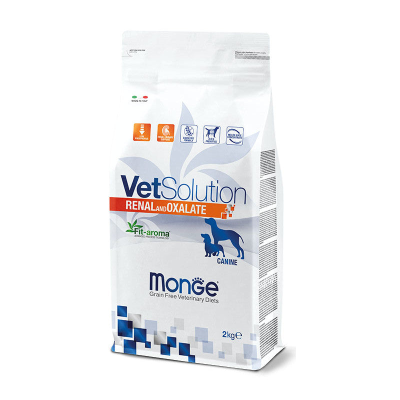 Monge Vet Solution Renal Oxalate 2kg - Crocchette per Cani – Amici e Natura iTALIA