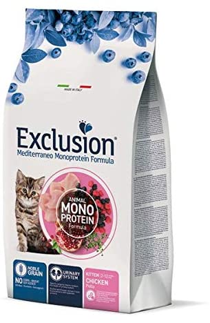 Exclusion Mediterraneo Monoprotein Kitten All Breeds Pollo 300 gr gatt – Amici e Natura iTALIA