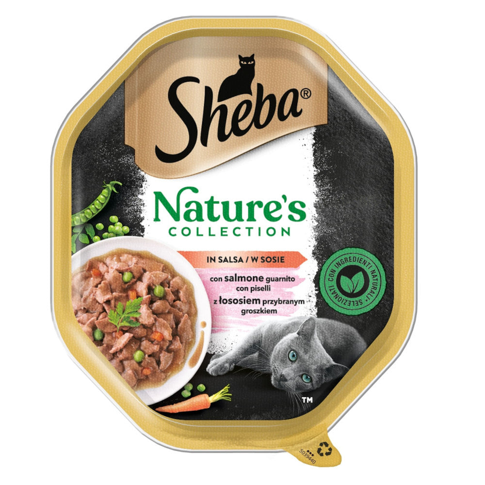 Sheba Nature's Collection Salmone e Piselli 85 Gr – Amici e Natura iTALIA